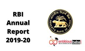 RBI Annual report 2019-20 - Latest Current Affairs for Competitive Exams